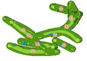 Dryden Lake Golf Club()のゴルフ場コースガイド - Shot Naviゴルフ場ガイド