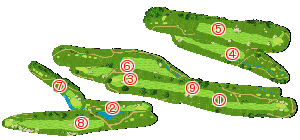 Arcola Country Club()のゴルフ場コースガイド - Shot Naviゴルフ場ガイド