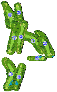 Overlake Golf & Country Club()のゴルフ場コースガイド - Shot Naviゴルフ場ガイド
