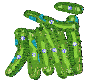 Blue Fox Run()のゴルフ場コースガイド - Shot Naviゴルフ場ガイド
